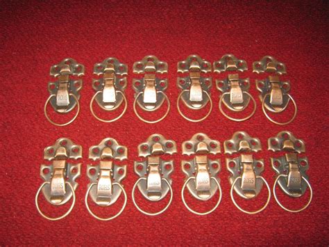 Six Pairs Of Trunk Latches With Hardware 2 5 8 Long Latches Copper