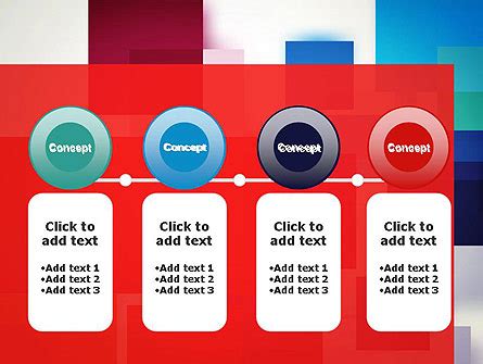 Overlapping Colorful Squares Presentation Template For PowerPoint And