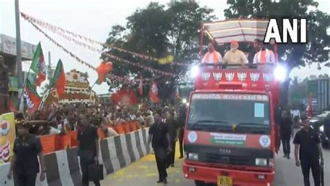 Karnataka Election 2023 After Back To Back Rallies Pm Modi Holds Mega