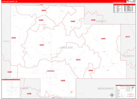 Digital Maps Of Langlade County Wisconsin
