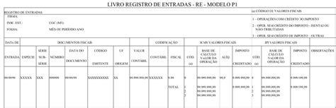 Livro De Registro De Entrada Agenda Da Economia