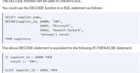 You Imagine We Build Decode Function In Oracle Example