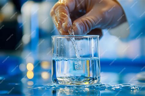 Scientist Revealing Water Conservation Methods In Laboratory Experiment Premium Ai Generated Image