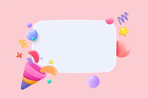 새해에 프로모션을 발표하기 위해 날아다니는 색종이를 든 3d 파티 팝퍼 폭죽은 깜짝 선물 콘 포퍼와 생일 파티를 위해 리본