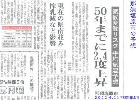 建物の気温上昇への適応の必要性③／県北は大丈夫？ Nasuyama Sougoのブログ