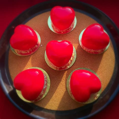 Муссовые пирожные сердечки 66 фото