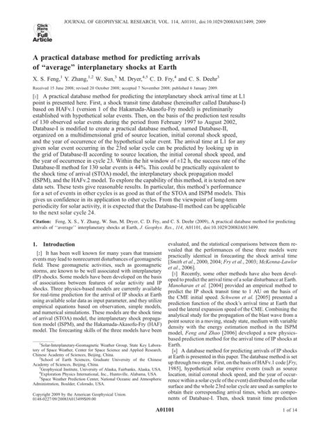 Pdf A Practical Database Method For Predicting Arrivals Of Average