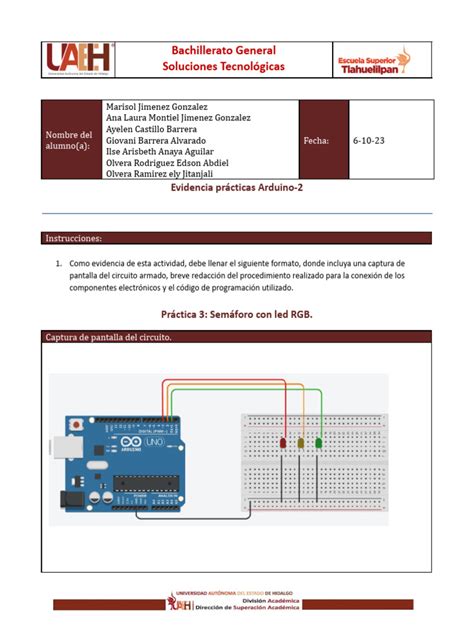 Copia De Practicas Arduino 3 4 Pdf Informática Ingeniería Informática