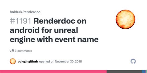 Renderdoc On Android For Unreal Engine With Event Name · Issue 1191