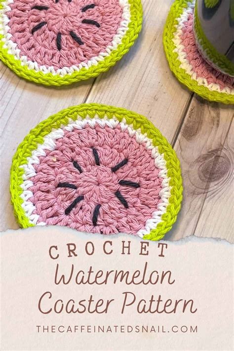 Crochet Strawberry Applique Pattern