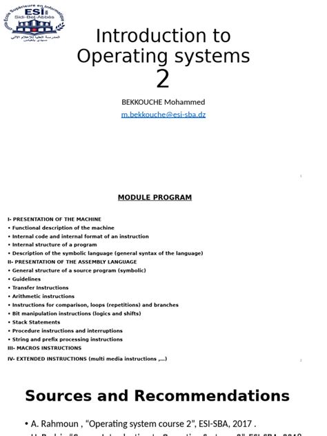 1 Introduction Au Systeme Dexploitation 2 Emu8086 Pdf Integer