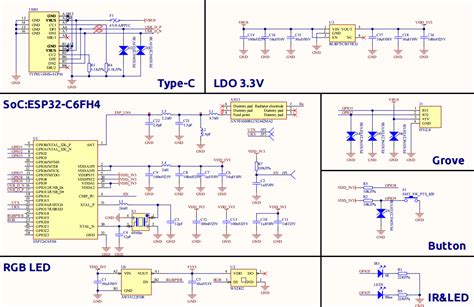 m5stack nanoc6 mini low power iot development board esp32 c6fh4