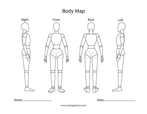 Gender Neutral Body Map Etsy Uk