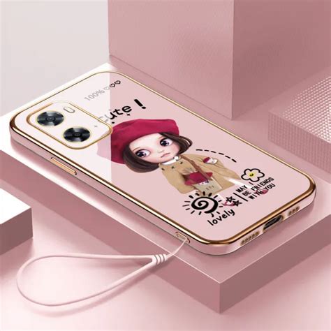 Arizino กรณี Oppo A57 2022 A77 5กรัม6d หรูหราไฟฟ้าน่ารักสาวแบบกรณี