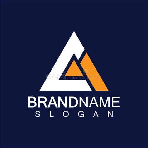 Creative Letter La Triangle Shape Monogram Logo Stock Illustration Illustration Of Element