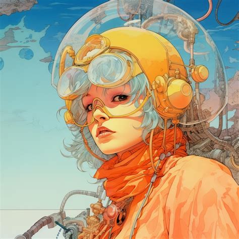 Premium Ai Image There Is A Woman Wearing A Helmet And Goggles On A