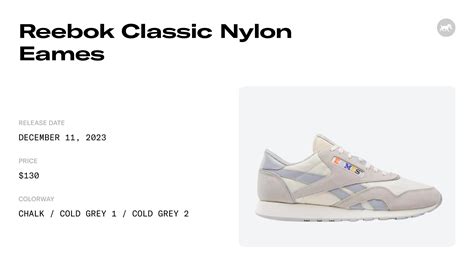 Reebok Classic Nylon Eames 100072105 Raffles And Where To Buy
