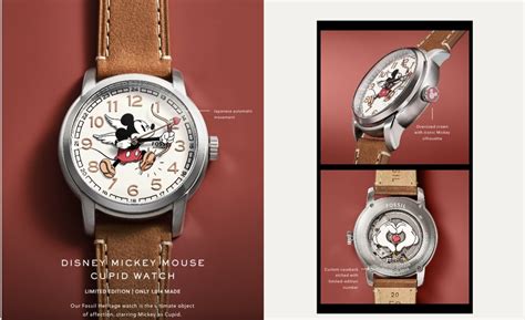 Fossil And Disney Special Edition Valentines Day Collection The Main Street Mouse