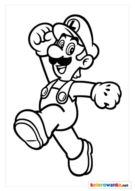 Kolorowanki Luigi Kolorowanka Net