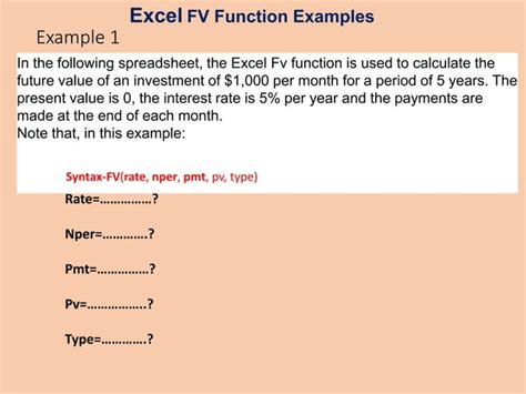 Financial Functions In Excel Pptx Stocks And Bonds Personal Investing