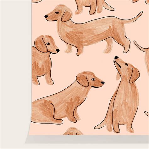 Teckels Wallpaper Wallpaper Made In France Season Paper