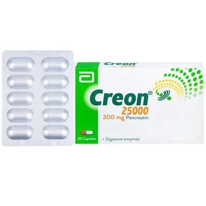 Thuốc Creon 25000 điều Trị Thiểu Năng Tụy Ngoại Tiết