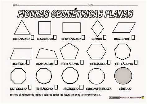 Las Mejores Figuras Geometricas Con Nombres Para Descargar O Imprimir