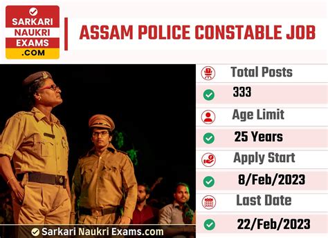 Assam Police Constable Recruitment Form 2023 Last Date 22 February