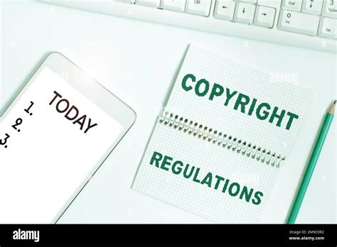 Conceptual Display Copyright Regulations Business Overview Body Of Law