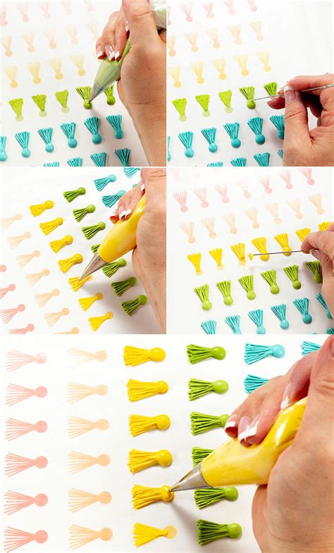 How To Make Simple Royal Icing Tassels The Bearfoot Baker