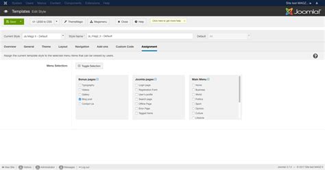 Backend Assigment Of Templates Is Cut Off And Messed Up JoomlArt