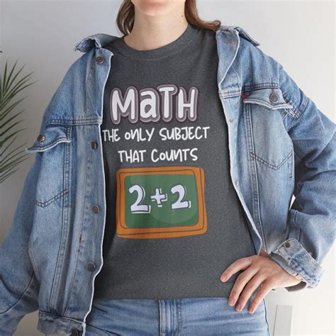 Math The Only Subject That Counts Funny Math Lover Teacher Unisex Tee