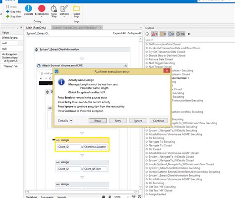 Length Cannot Be Less Than Zero Error In Assign Activity Client Hash
