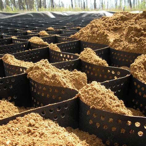 Erosion Smooth Plastic Hdpe Geocell Geoceldas Geocell Honeycomb Gravel