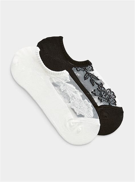 Lace Like Foot Liners Set Of 2 Simons Shop Foot Liners For Women