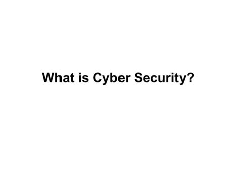 Introduction To Cyber Security Beginnerspptx