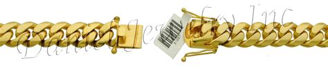 14mm Miami Cuban Link 18k Chain