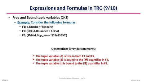 Relational Calculus In Database Management System Ppt