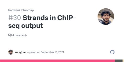 strands in chip seq output · issue 30 · haowenz chromap · github