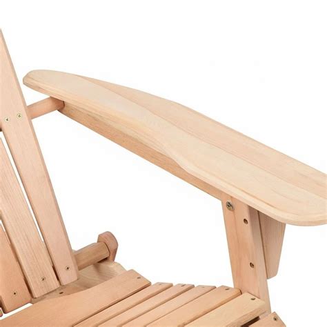 Gardeon 3pc Adirondack Outdoor Table And Chairs Wooden Foldable Beach