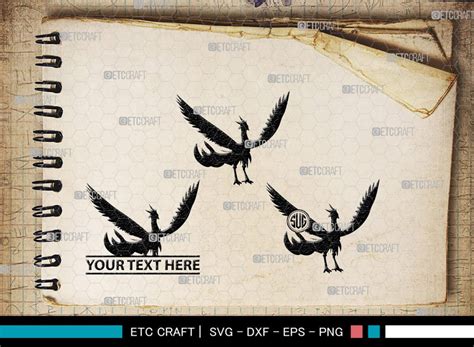 Phoenix Monogram Phoenix Silhouette Phoenix Svg Phoenix Bird Svg