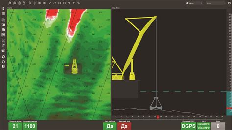 Трехмерная система позиционирования и мониторинга для грейферных земснарядов и плавкранов Nonius
