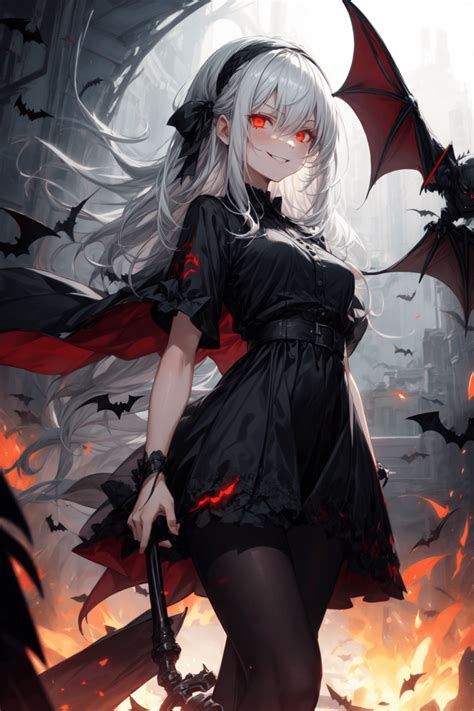 Ai Art Vampire Girl By Zero Pixai