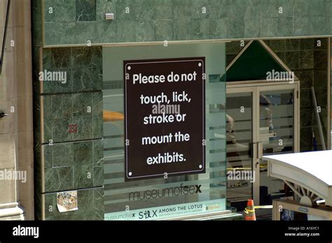 Museum Of Sex Please Do Not Touch Lick Stroke Or Mount The Exhibits