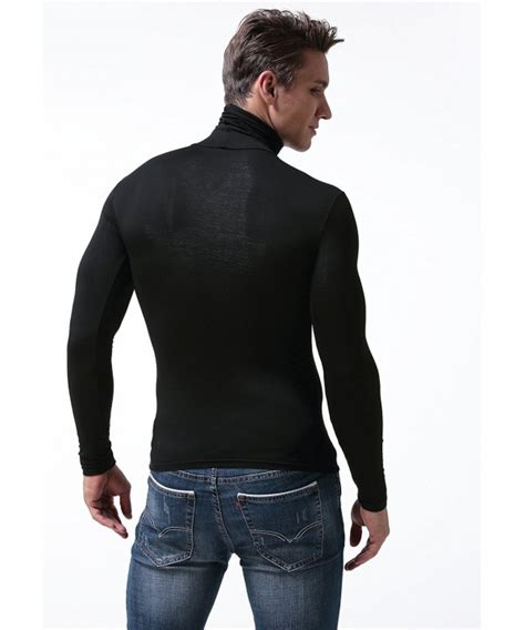 Mens Casual Basic Thermal Turtleneck Slim Fit Pullover Thermal Sweaters