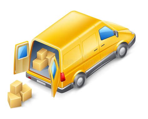 Lieferwagen Vektor Abbildung Illustration Von Verkehr 23523877