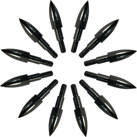 12pcs Archery Arrow Tips 100 125 150 200 Grain Field Points Target