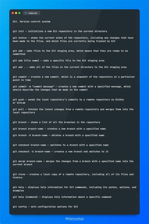 Alena Tikhomirova On Linkedin Basic Git Commands Ive Been Learning