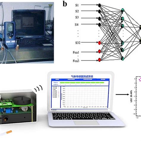 A The E Nose Device B The Network Architecture Reprinted From Download Scientific Diagram