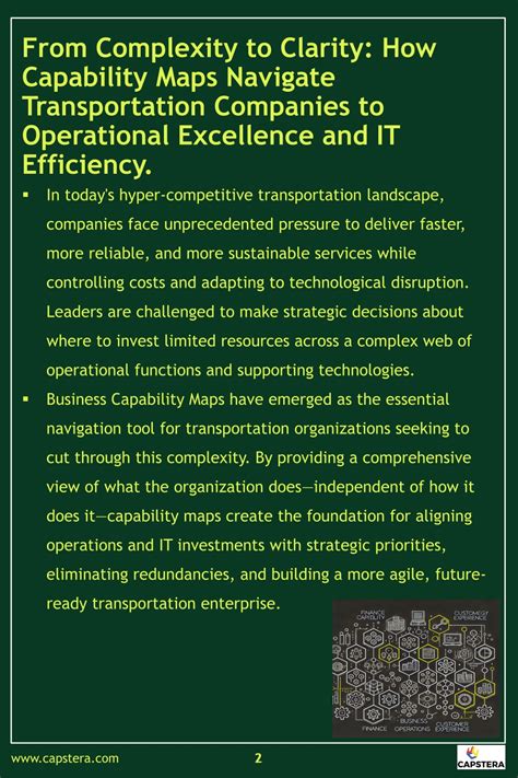 Ppt Business Capability Mapping For Transportation Companies